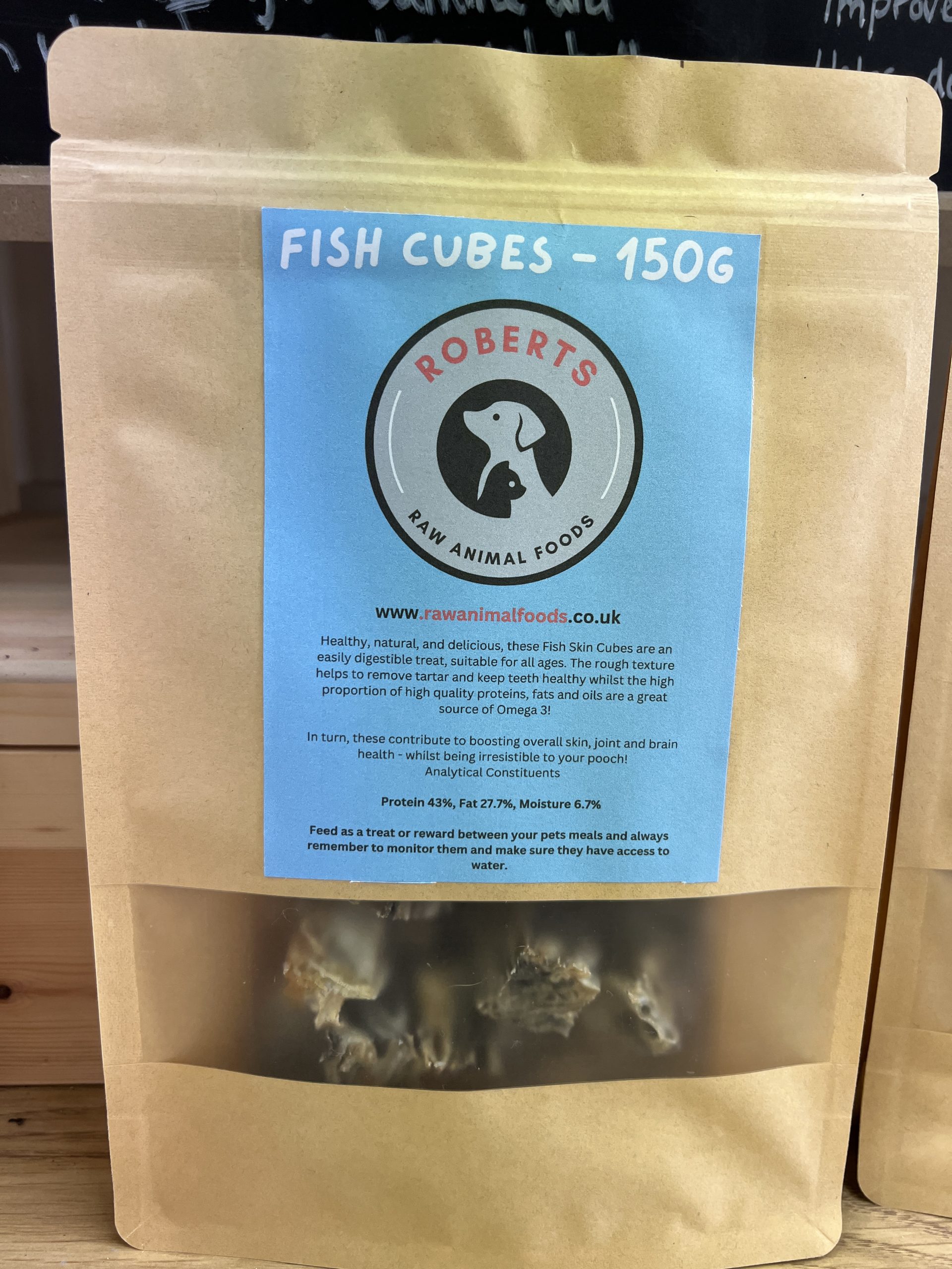 Fish Cubes - 150g - Roberts Raw Animal Foods